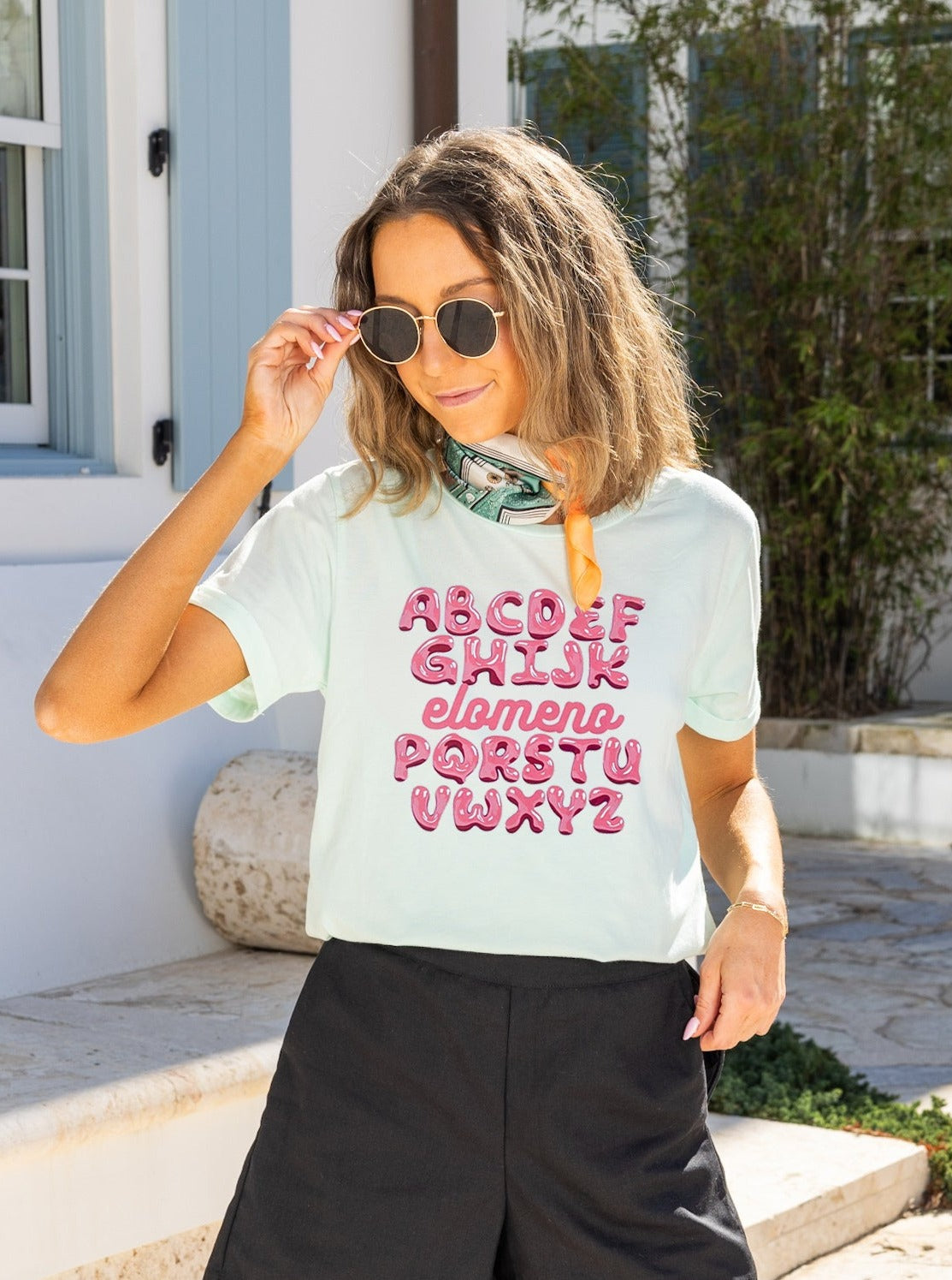 ABCD Elomeno On Mint Chocolate Chip-Mint Cuff Tee – Southern Grace Wholesale