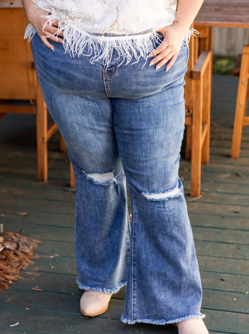 The Camila High Rise Flares – Southern Grace Wholesale