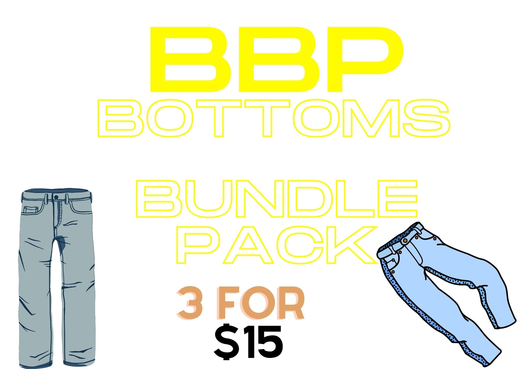 BBP - Bottoms bundle pack 3 for $15 – Southern Grace Wholesale